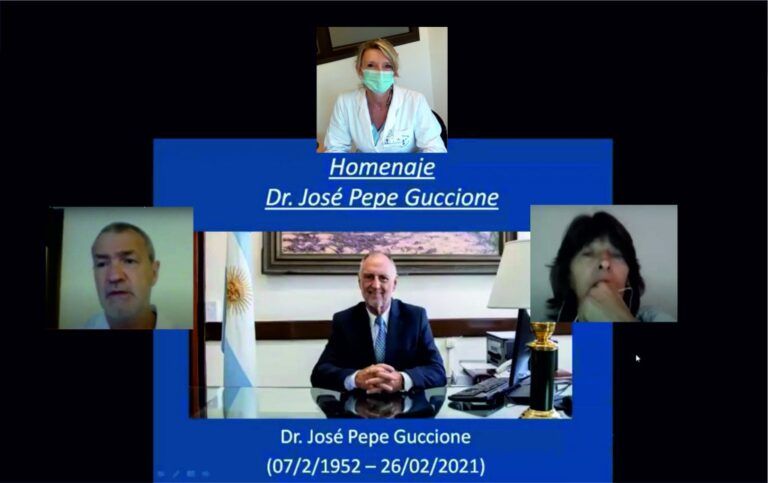 El plantel de profesionales recordó con profundo pesar al Dr. Guccione ...